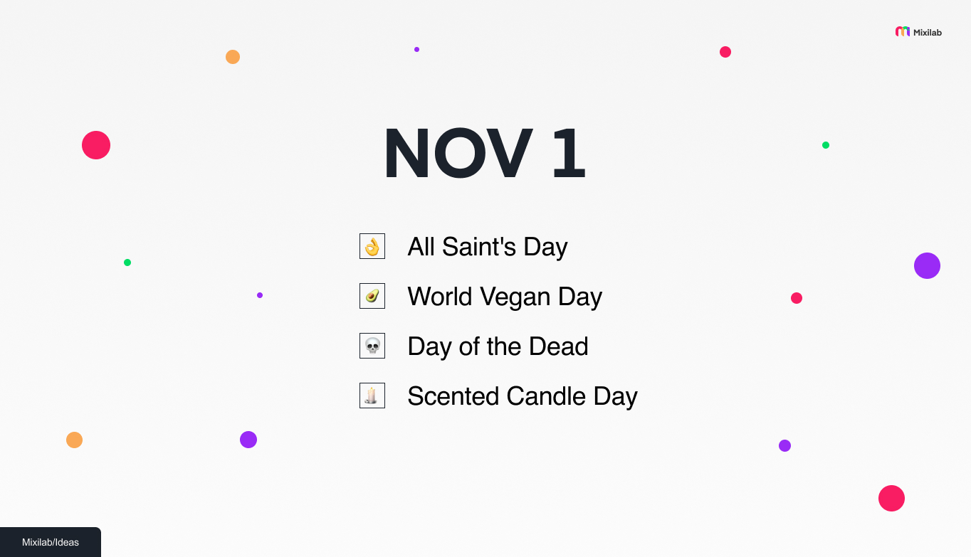 One Video Idea for each Day of November - Your ultimate Video Content ...